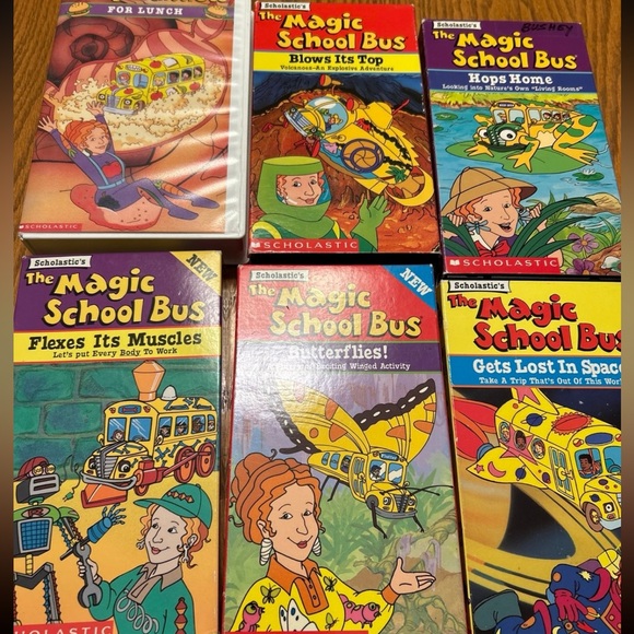 Media | Vhs Magic School Bus Shows Lot Of 6 | Poshmark
